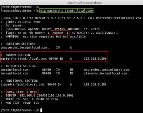 Setup Server Dns Master Slave Menggunakan Alat Bind Di Rhelcentos 65