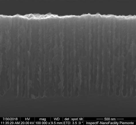 Sem Image Of The Cross Section Of A Typical Sample Where The Pore Download Scientific Diagram