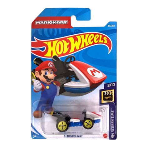 Carrinho Hot Wheels Super Mario Kart Standart Kart Hw Screen Time