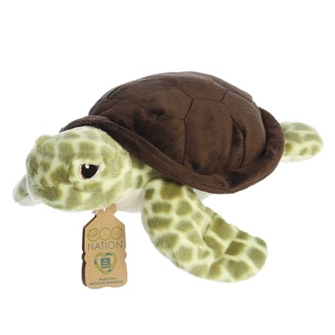 Eco Nation Hugs Plush Sea Turtle Aurora Stuffed Safari