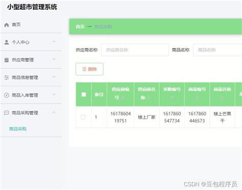 基于java的小型超市购物商城采购进销存管理系统springbootvue超市采购系统java Csdn博客