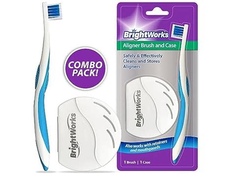 Aligner Brush And Case Safely And Effectively Cleans And Stores Aligners