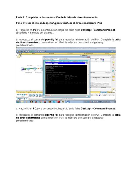8 3 2 5 Packet Tracer Verifying Ipv4 And Ipv6 Addressing Instructions