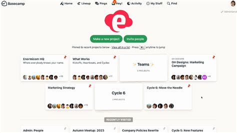 New In Basecamp Filter Activity — 37signals