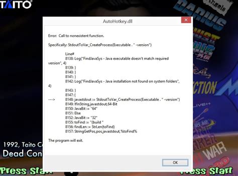 Autohotkeydll Call To Nonexistent Function Hyperspin
