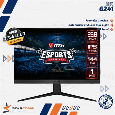 Jual Msi Optix G Full Hd Inch Hz Ips Gaming Monitor Shopee Indonesia