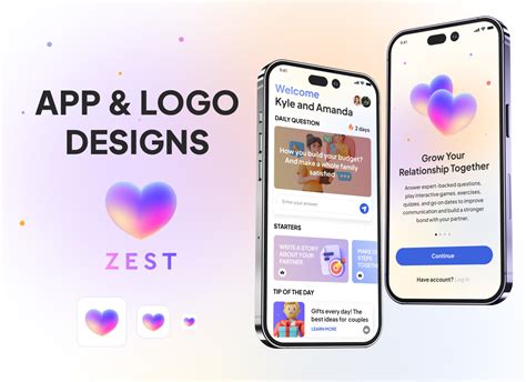 App And Logo Design For Relationships Behance