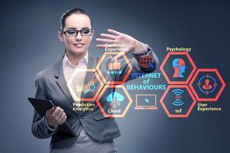 Internet Of Behaviours IOB Concept Stock Illustration Illustration Of Network Application