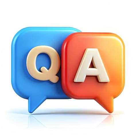 Unique 3d Speech Bubble Letters Questions Answers Isolated On Premium