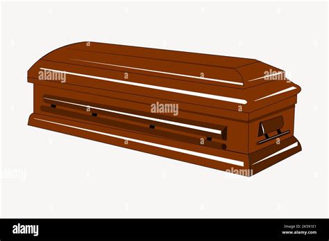 Funeral Casket Clipart Coffin Illustration Vector Stock Vector Image