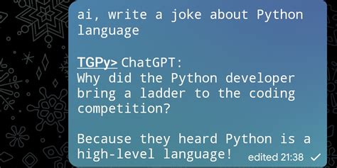 Asking Chatgpt From Tgpy Tgpy Docs