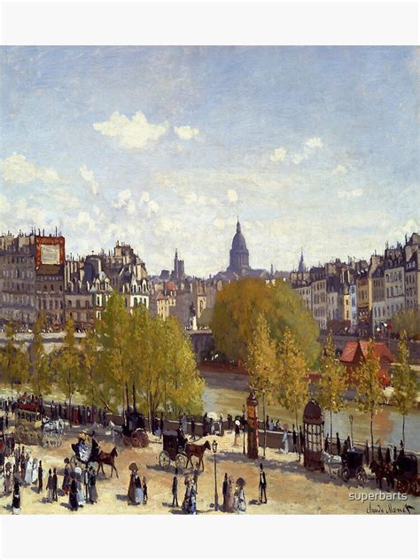 Wharf Of Louvre Paris Claude Monet Poster For Sale By Superbarts