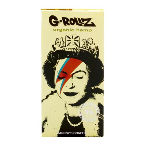 G Rollz Bio Organic Hemp King Size Rolling Papers Banksy The