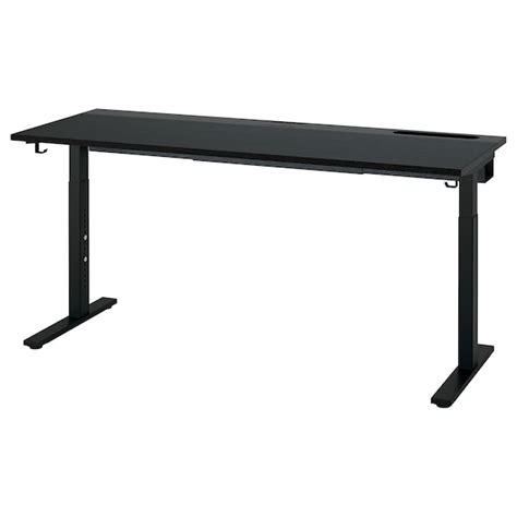 Mittzon 밋손 책상 블랙스테인 물푸레무늬목블랙 160x60 Cm Ikea