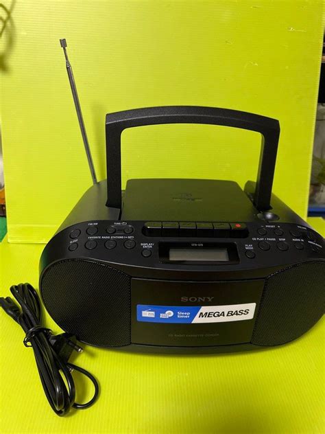 Sony Cd Radio Cassette Recorder Audio Portable Music Players On