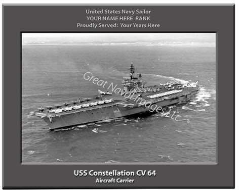Uss Constellation Cv 64 Personalized Ship Photo 5 ⋆ Great Naval