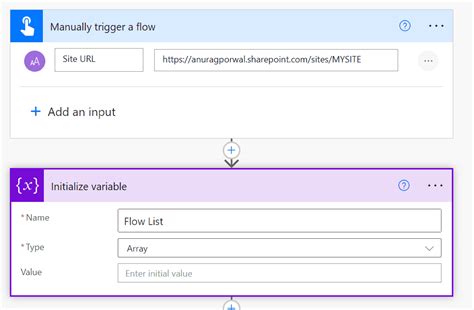 how to find all associated power automate flows for a sharepoint