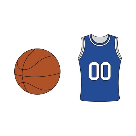 Ballon De Basket Ball Dillustration Vectorielle De Dessin Animé Et