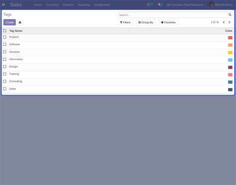 Odoo Website Product Tags WebKul