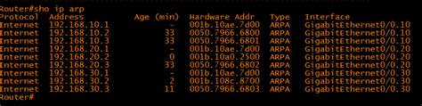 pinkwitchobject — show mac address table for vlan