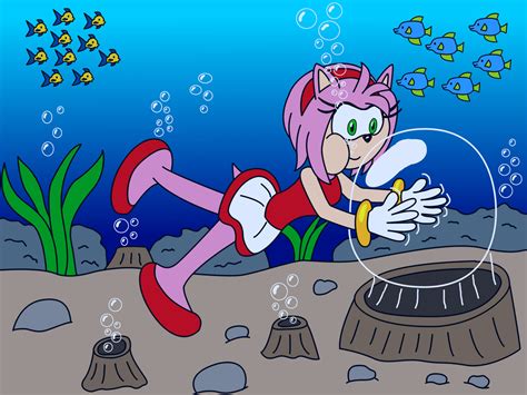 Amy Rose Drowning Underwater