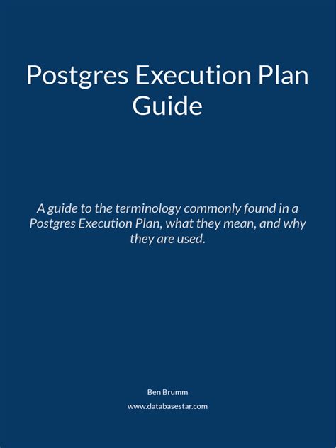 Postgres Exec Plan Guide Pdf