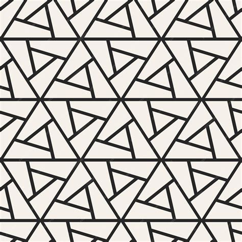 Premium Vector Vector Seamless Geometric Pattern Creative Triangle Texture Abstract Monochrome