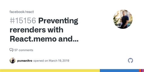 Preventing Rerenders With Reactmemo And Usecontext Hook · Issue 15156 · Facebookreact · Github
