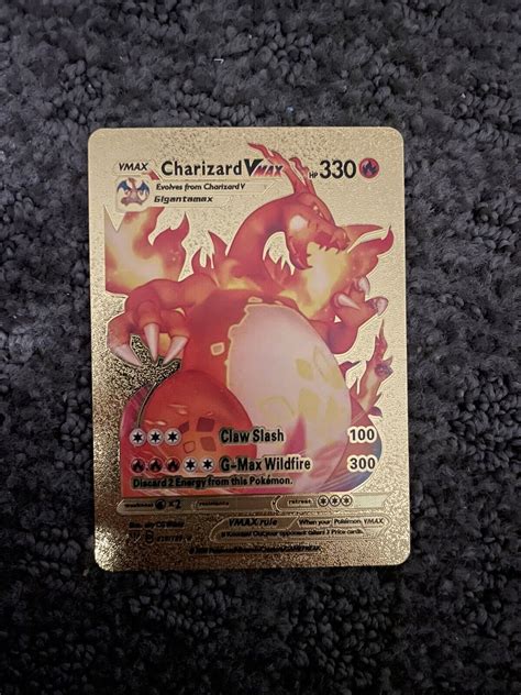Mavin Charizard Vmax Gold Foil Pokemon Card