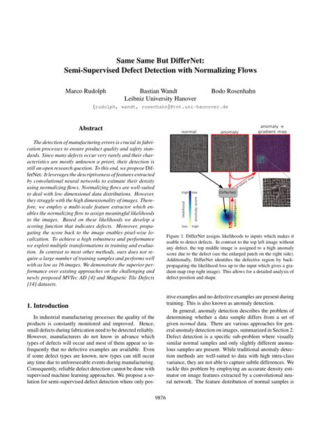 pdf same same but differnet semi supervised defect detection with