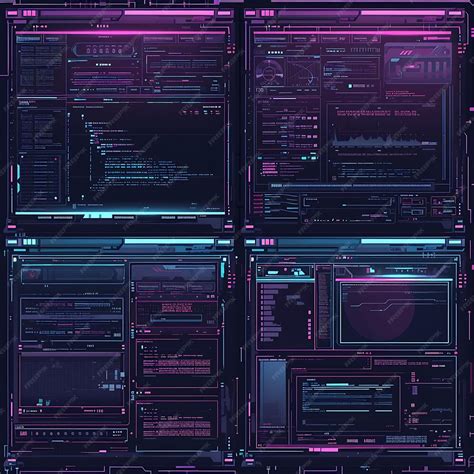 Premium Photo Design Of Simulated Simulated Hacking Screens With Emulated Command Pr Frame