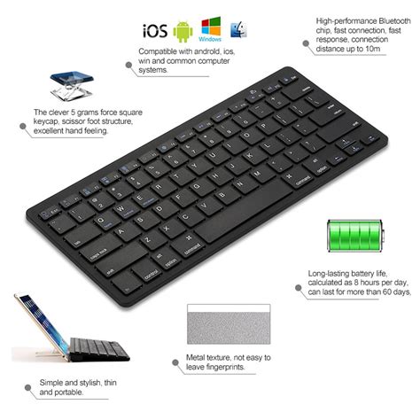 Wireless Keyboard Bluetooth Keyboard For Android I Vicedeal