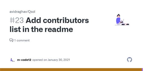 Add Contributors List In The Readme Issue Avidraghav Qsol Github