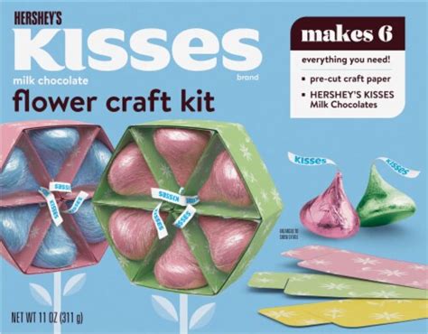 Hersheys Kisses Milk Chocolate Flower Craft Kit 11 Oz Kroger