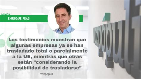 El Brexit Y Los Costes De Las Incertidumbres