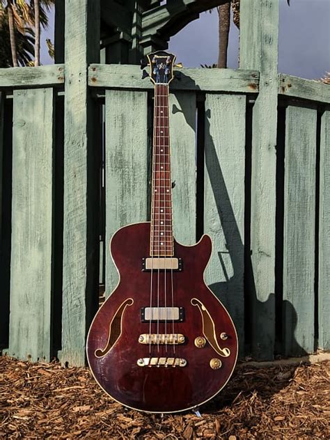 Ibanez AGB Artcore Semi Hollow Bass 2012 Walnut Los Reverb