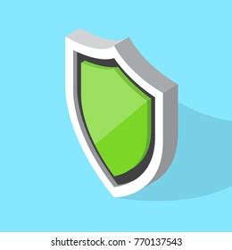 Isometric Shield Icon Stock Vector Royalty Free Shutterstock