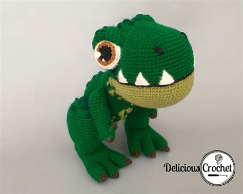Amigurumi Crochet Patron T Rex Etsy España