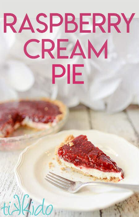 A Cool And Delicious Raspberry Cream Pie Recipe For Pi Day Tikkido