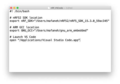NRF52 Development Using Visual Studio Code MacOS Novel Bits