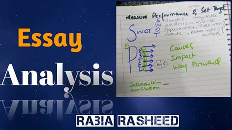 Essay Analysis Quick Tips Css Rr Lectures Youtube