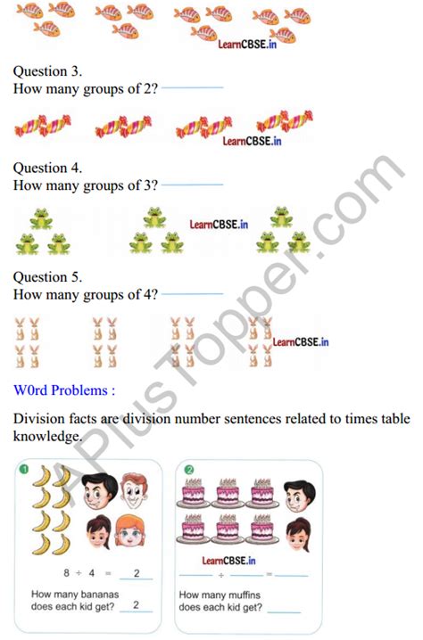 Joyful Mathematics Class 2 Worksheet Chapter 8 Grouping And Sharing
