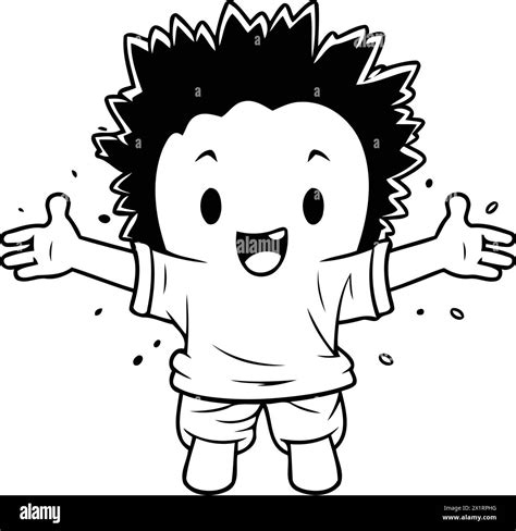 Hedgehog Funny Cartoon Character Vector Illustration On Orange