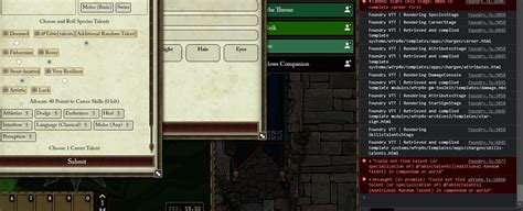 Wfrp E System Character Creation Additional Random Talent Issue