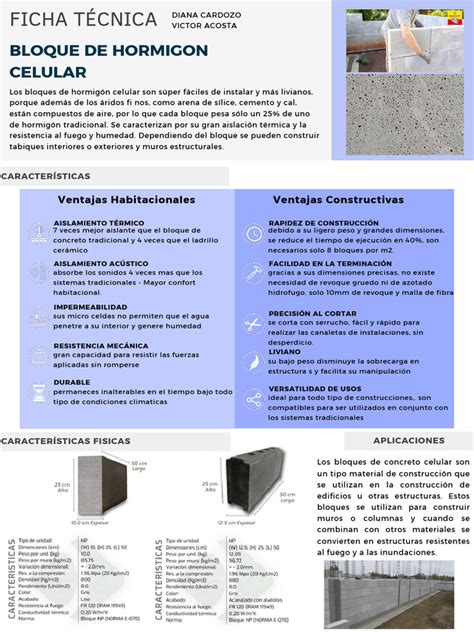 Bloques De Hormigón Celular Pdf Hormigón Mortero Albañilería