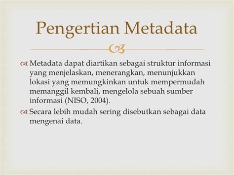 Metadata Dalam Gis