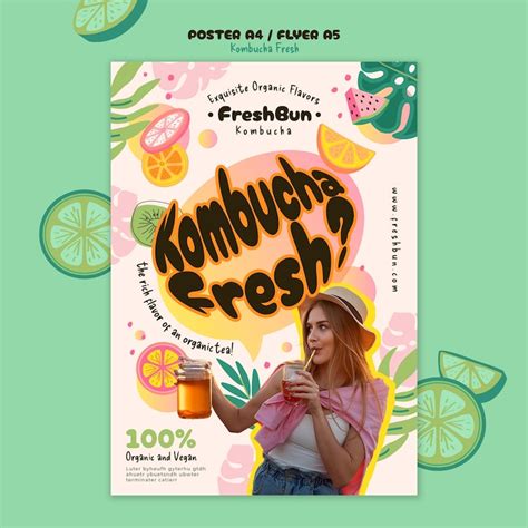 Rainbow Tea Flyer Templates Premium Tea Party Flyer Templates