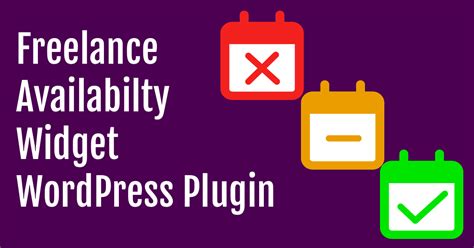 Freelance Availability Widget Dwi N Rhys