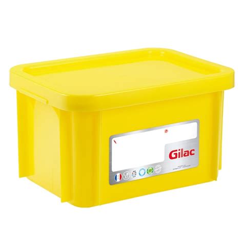 gilac rectangular haccp container with lid rectangular haccp container