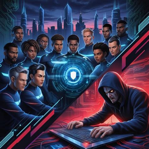 advanced futuristic cybersecurity system model innovation in digital